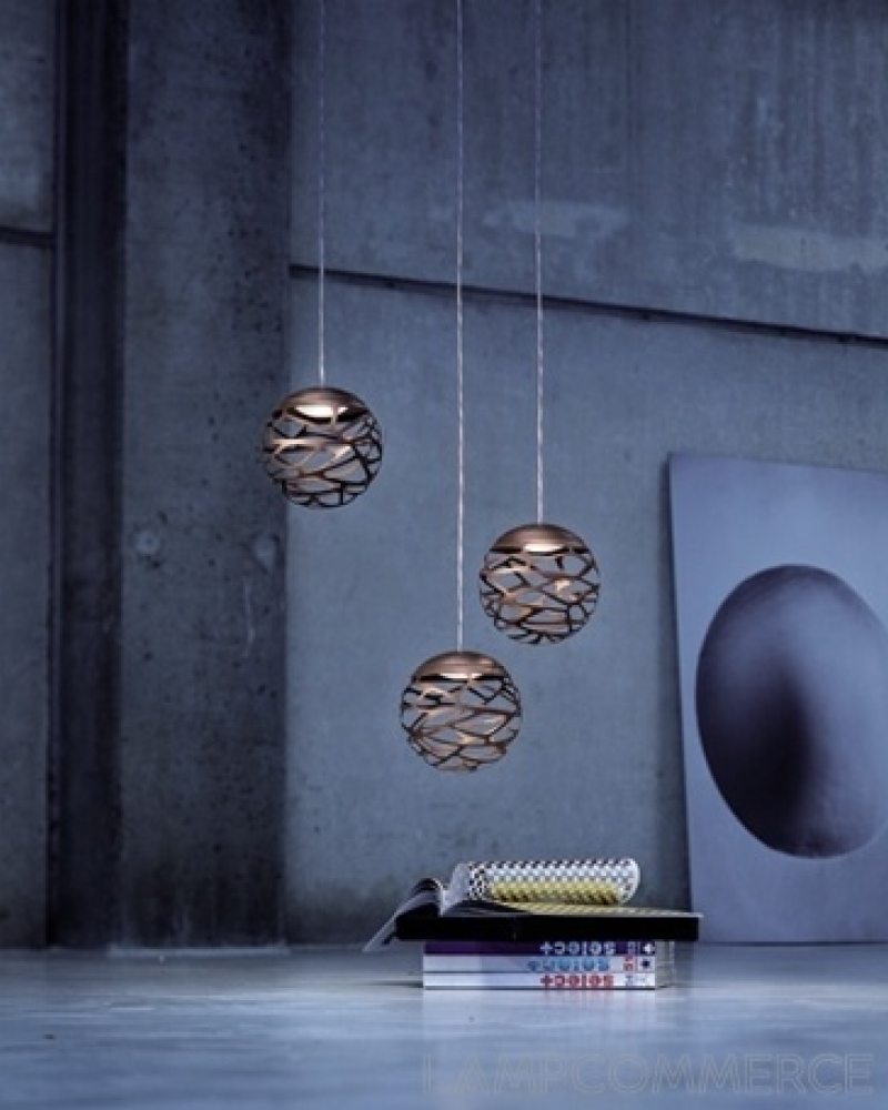 SUSPENSION KELLY CLUSTER BRONZE STUDIO ITALIA - Luminaire LED Design