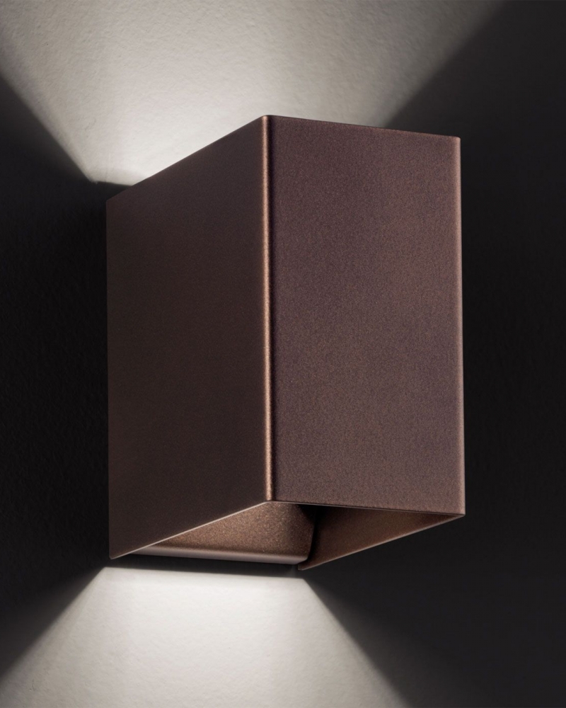 APPLIQUE LASER 10X6 BRONZE STUDIO ITALIA - Luminaire LED Design
