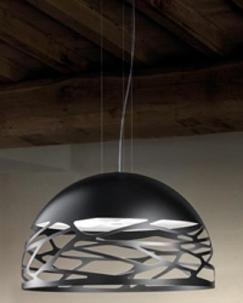 SUSPENSION KELLY DOME 60 NOIR STUDIO ITALIA - Luminaire LED Design