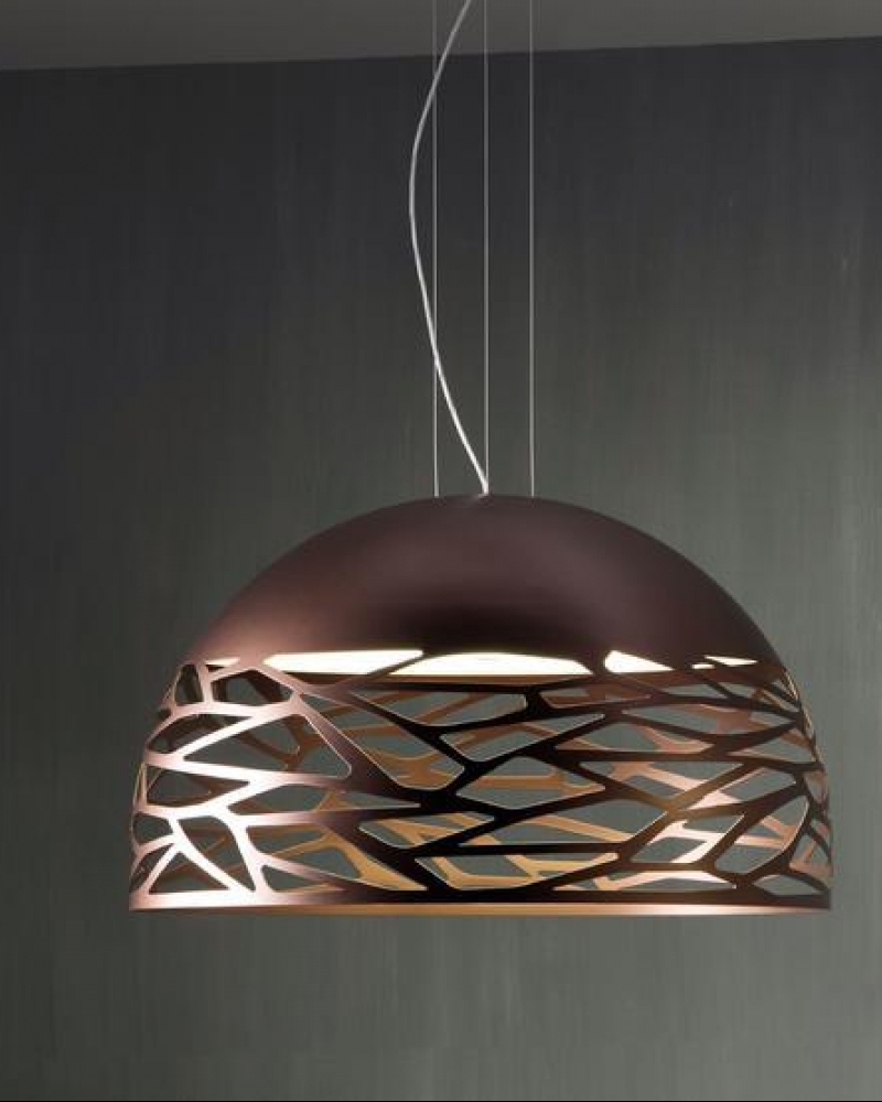 SUSPENSION KELLY DOME 60 BRONZE STUDIO ITALIA - Luminaire LED Design