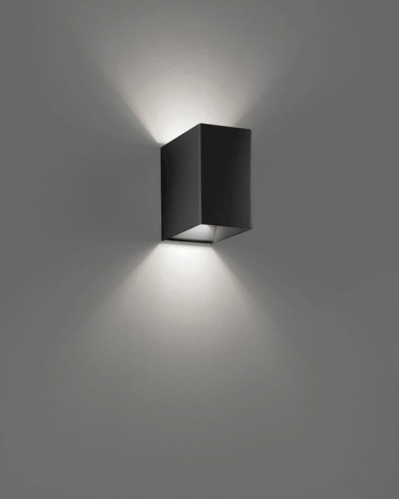 APPLIQUE LASER 10X6 NOIR STUDIO ITALIA - Luminaire LED Design